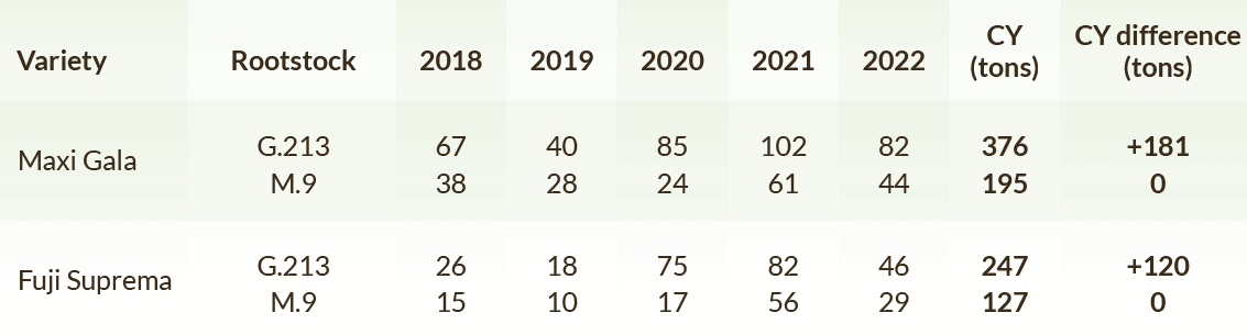 Rootstocks Geneva 213 | Agromillora Group
